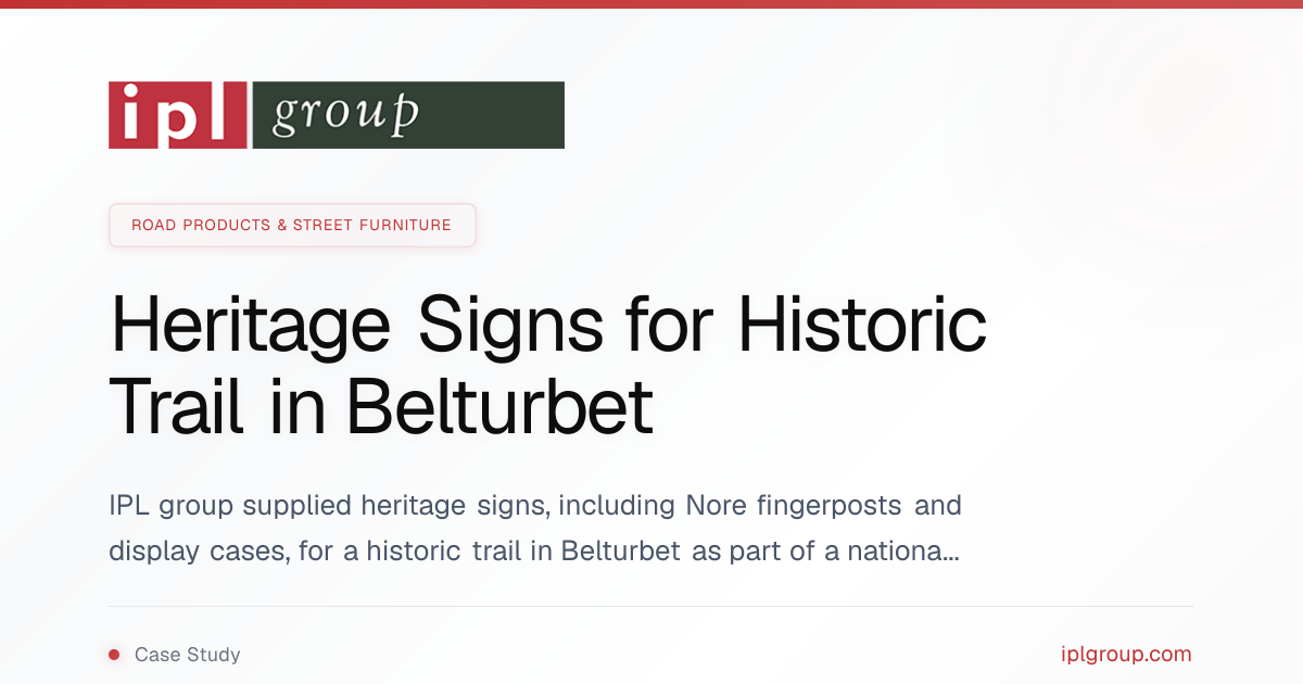 Heritage Signs for Historic Trail in Belturbet | Case Studies | IPL group