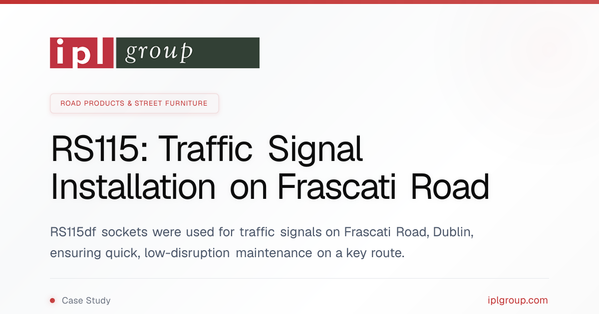 RS115: Traffic Signal Installation on Frascati Road | Case Studies ...